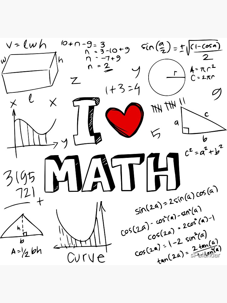 "love math" Poster for Sale by sPalandar | Redbubble