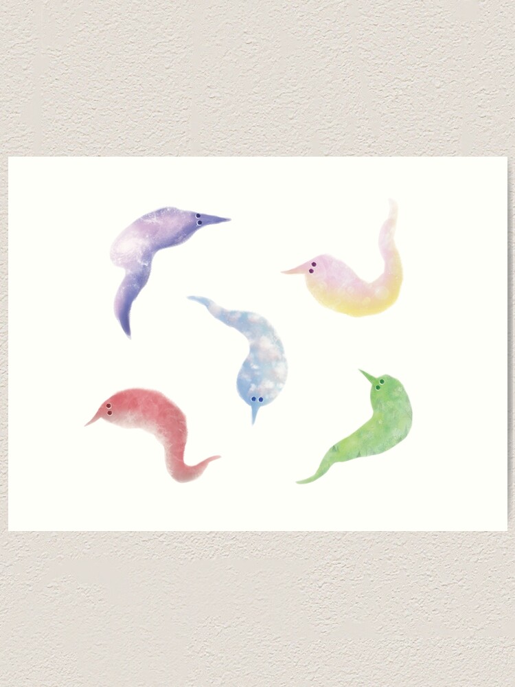 "Worms on a string art cute pretty pastel" Art Print for Sale by AyselC ...