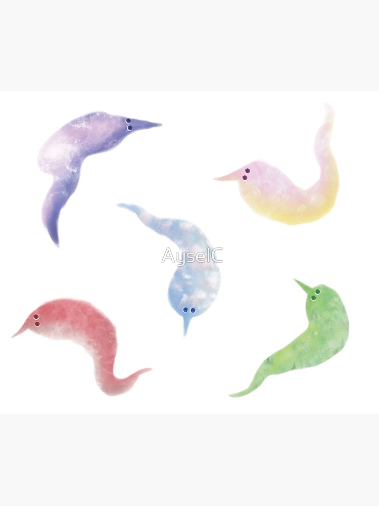 "Worms on a string art cute pretty pastel" Art Print for Sale by AyselC ...