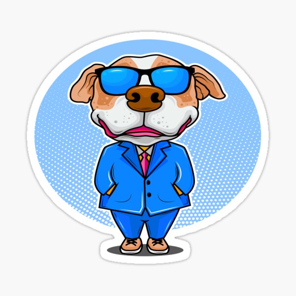 "Fluffy Dog" Sticker for Sale by sasijaya | Redbubble