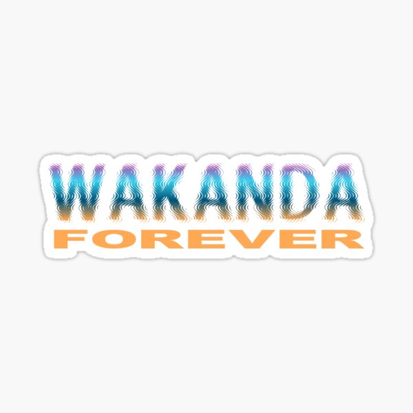 "Wakanda Forever (2)" Sticker by VkScript | Redbubble