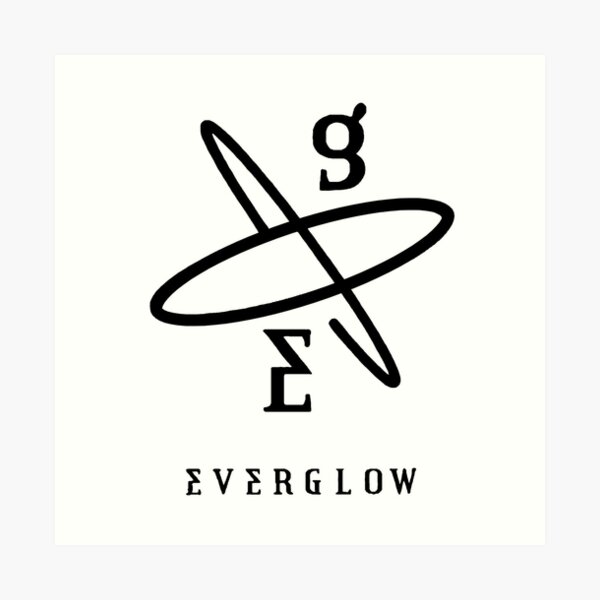 "EVERGLOW new logo 2020" Art Print for Sale by EmPoweredStudio | Redbubble
