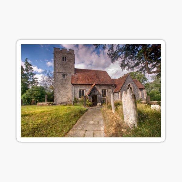 "St Mary and The Holy Cross Milstead" Sticker by RWTA | Redbubble