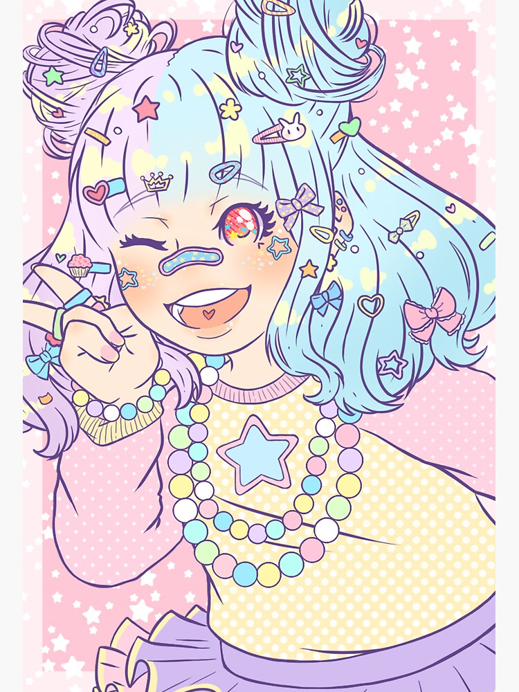 "Decora Girl" Sticker for Sale by Momoroo | Redbubble