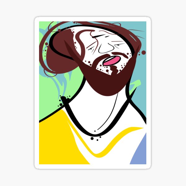 "self portrait" Sticker by j-makes-stuff | Redbubble