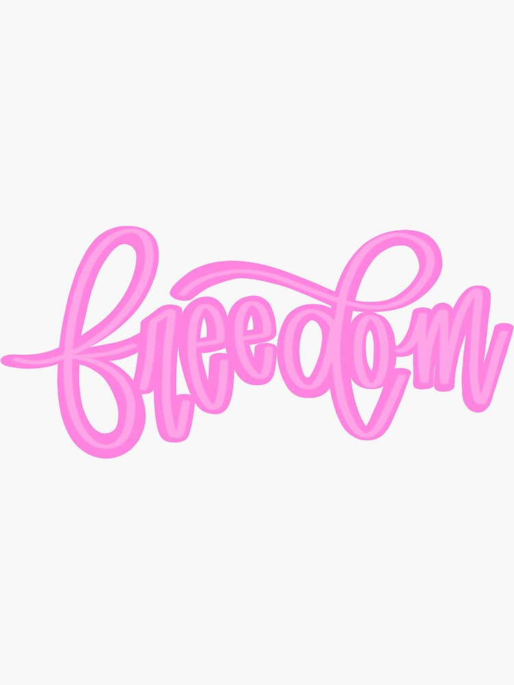 "Freedom Sticker " Sticker for Sale by hanbowden | Redbubble