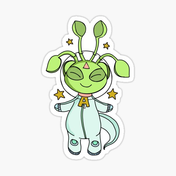 "Neopets inspired Alien Aisha" Sticker for Sale by melty-cat | Redbubble