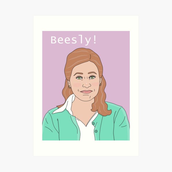"Pam Beesly from The Office US" Art Print by AshliPizazz | Redbubble