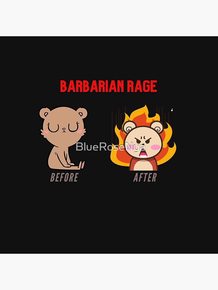 "Barbarian RAGE!" Canvas Print for Sale by BlueRoseNya | Redbubble