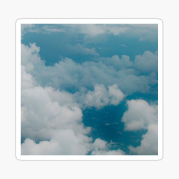 "Blue sky clouds " Sticker for Sale by bekindclothing- | Redbubble