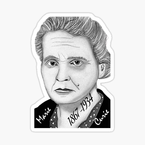 Pegatina «Marie Curie» de afella63 | Redbubble