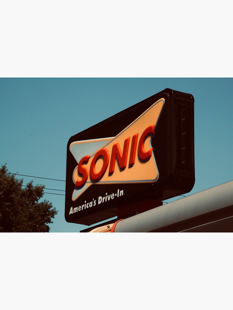 "vintage Sonic sign" Poster for Sale by Shockzedits | Redbubble