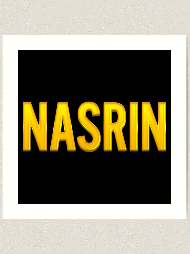 Logotipo Del Nombre Nasrin
