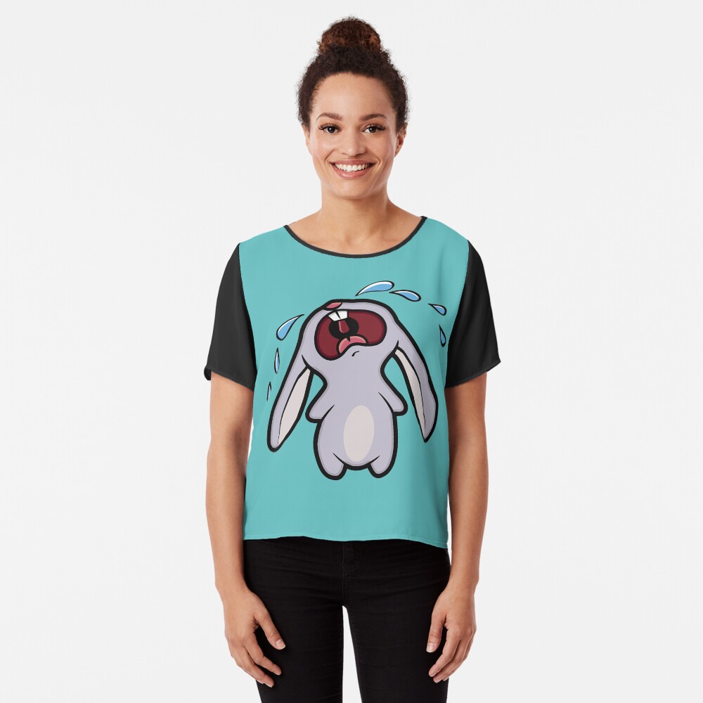 "Sad Crying Bunny Rabbit" Sticker for Sale by Lisa Robinson | Redbubble