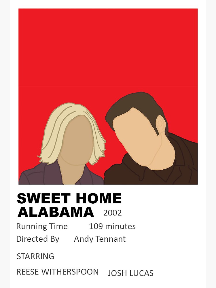 "Sweet Home Alabama Minimalist Movie Poster" Sticker for Sale by ...