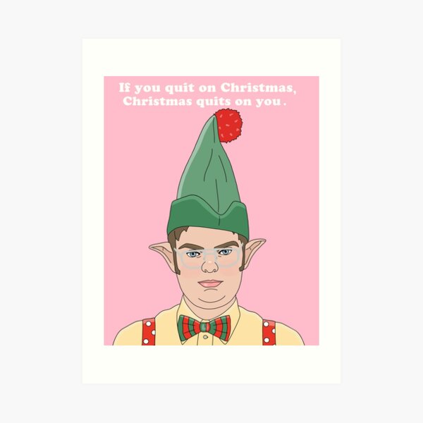 "Dwight Schrute Elf from The Office" Art Print for Sale by AshliPizazz ...