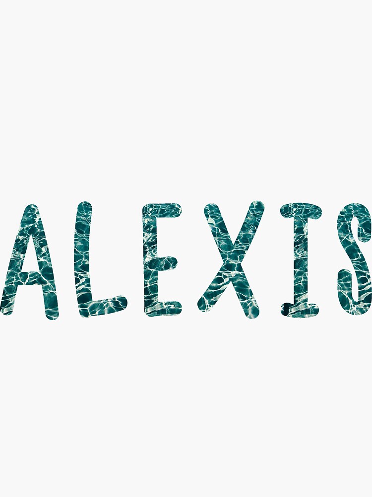 "Alexis Word Art" Sticker for Sale by Arexus | Redbubble