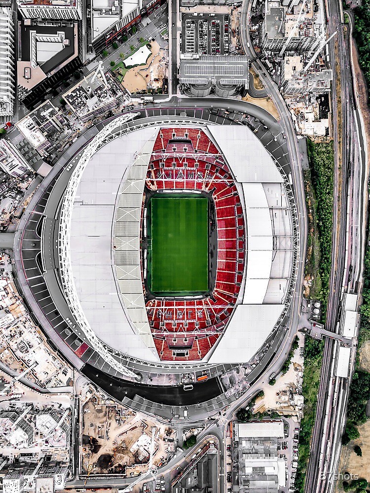"Birds Eye View of Wembley Stadium" Art Print for Sale by 87shots ...