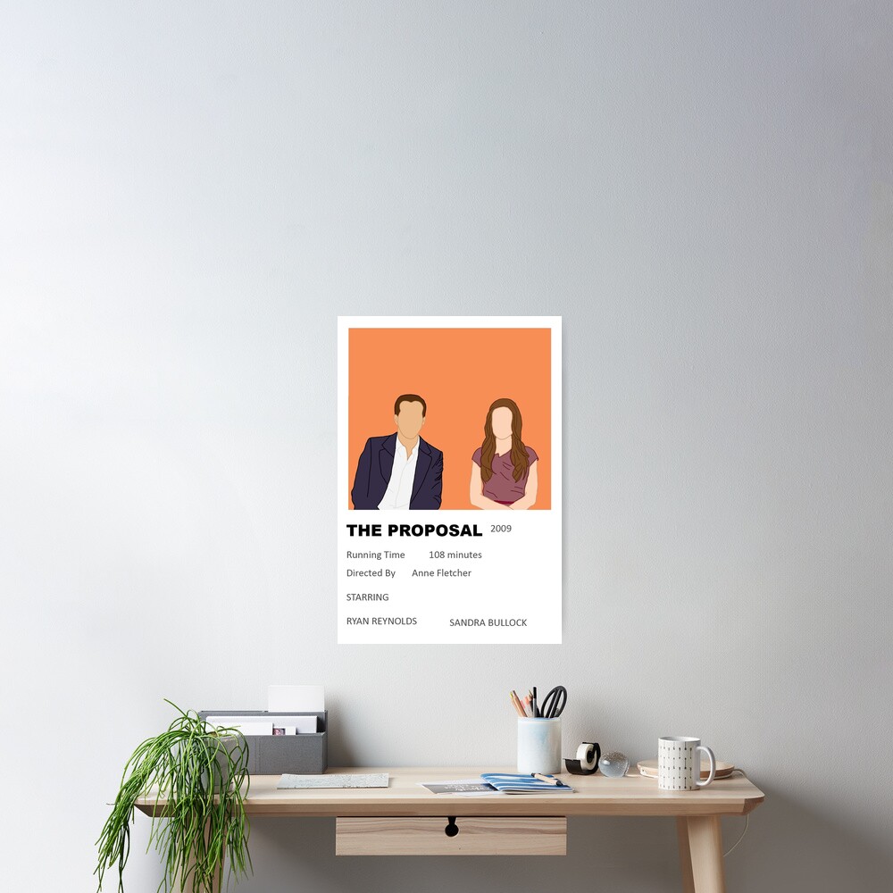 "The Proposal Minimalist Movie Poster" Poster by eflynner1224 | Redbubble