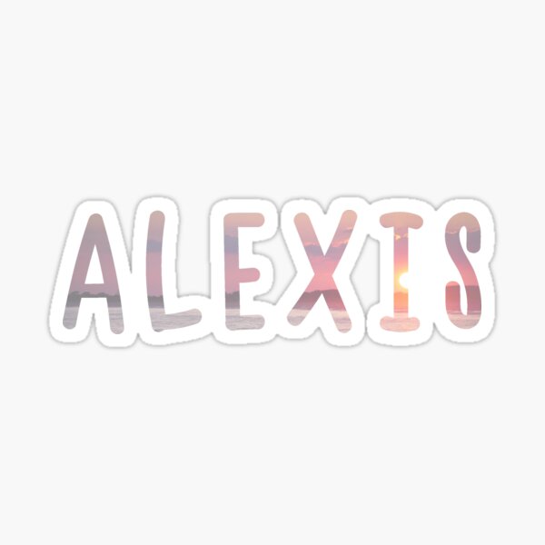 "Alexis Word Art" Sticker by Arexus | Redbubble