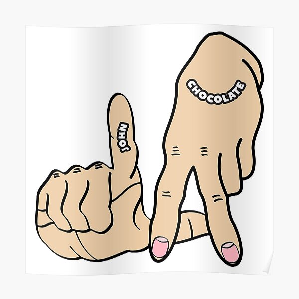 "LA Hand Sign" Poster by JohnChocolate | Redbubble