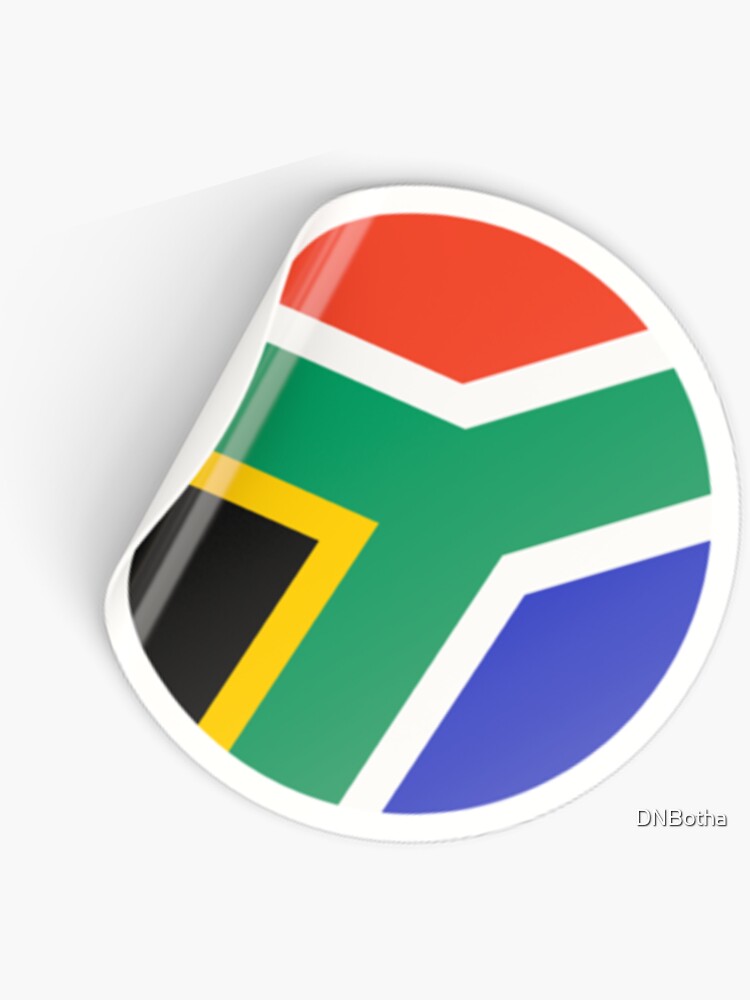 "South African Flag Sticker" Sticker by DNBotha | Redbubble