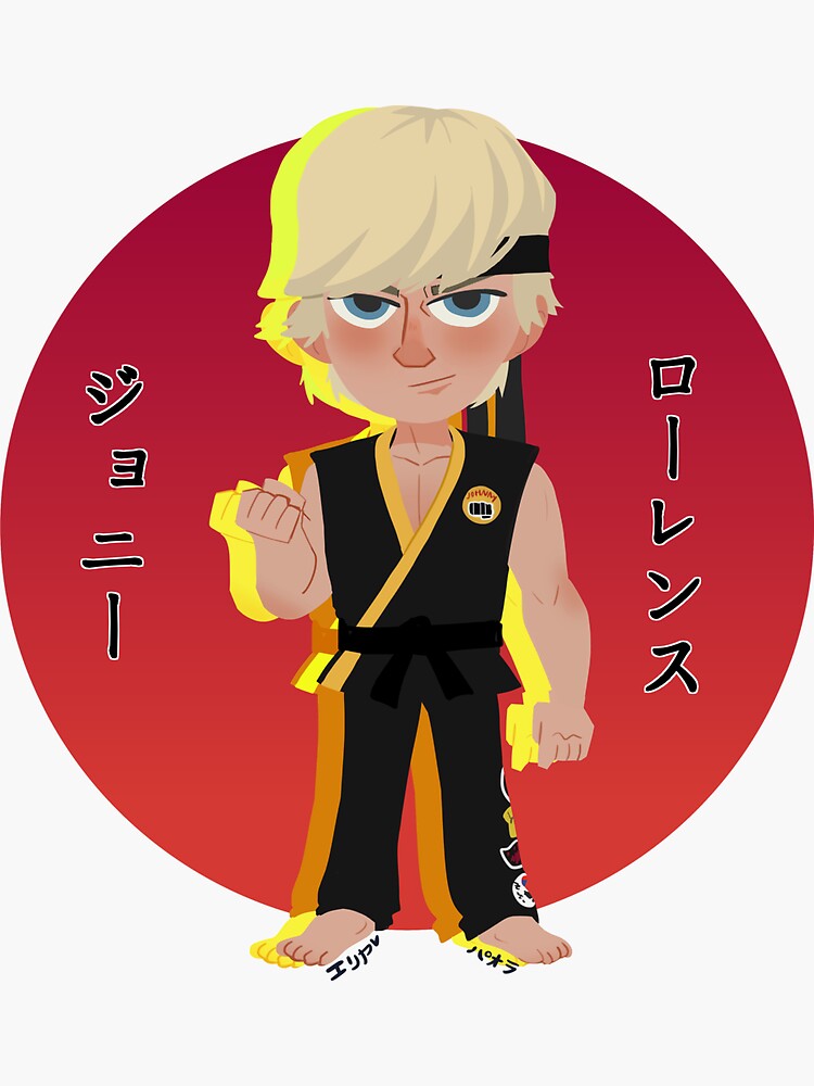 "Johnny Lawrence" Sticker for Sale by kabuki-aku | Redbubble