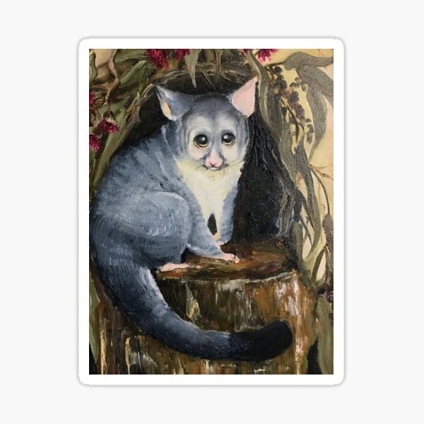 "Possum" Sticker for Sale by Jananart | Redbubble