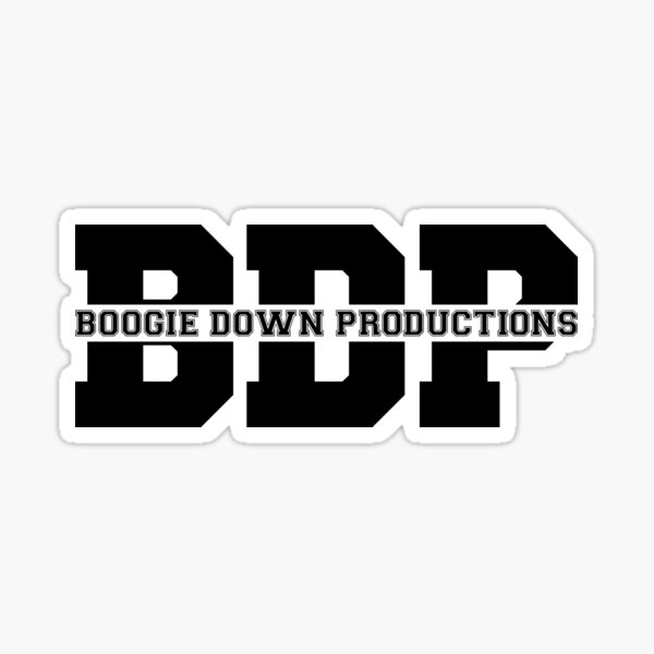 "BDP Boogie Down Productions black" Sticker for Sale by Usoubmaster ...