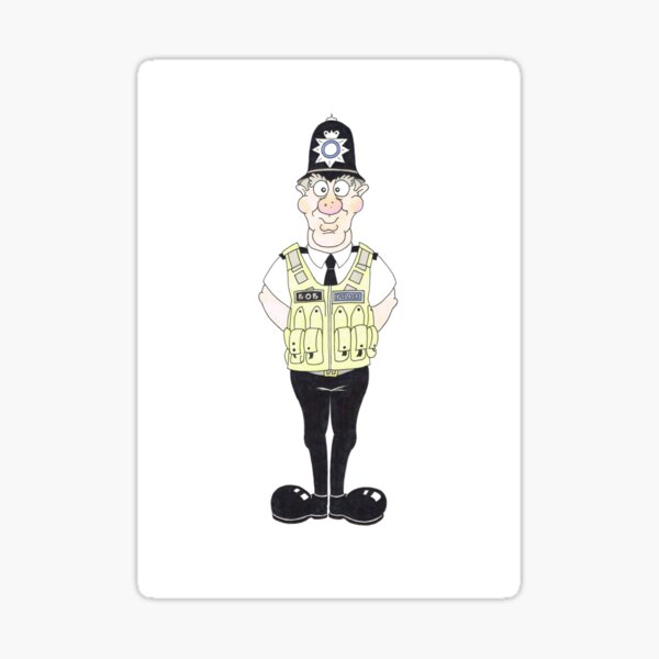 "Policeman" Sticker for Sale by iain-gibbons | Redbubble
