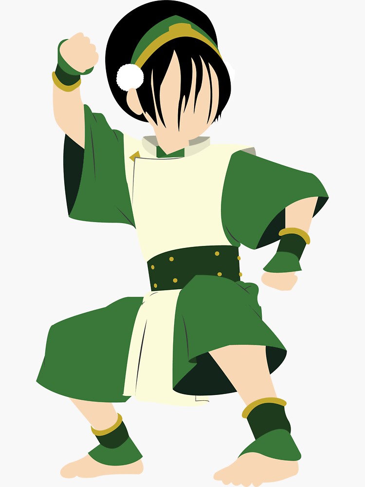 "Avatar The Last Airbender Toph Design" Sticker for Sale by sampire208 ...
