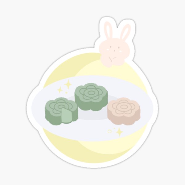 "Moonlight Cakes" Sticker for Sale by Miniblobs | Redbubble