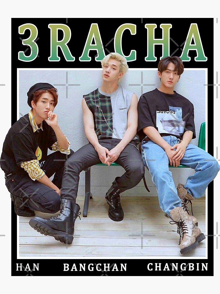 "3RACHA Stray Kids Vintage Retro Band Style 90s " Sticker for Sale by ...