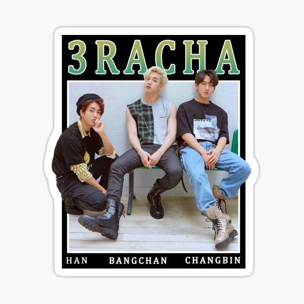 "3RACHA Stray Kids Vintage Retro Band Style 90s " Sticker for Sale by ...