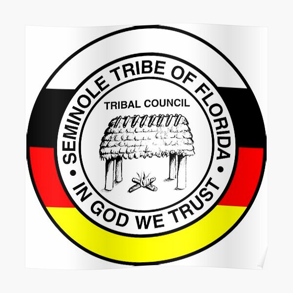 "The Seminole Tribe of Florida Flag" Poster by FunWithFlags | Redbubble