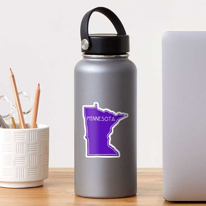 "Minnesota Map Sticker" Sticker by Drawingvild | Redbubble