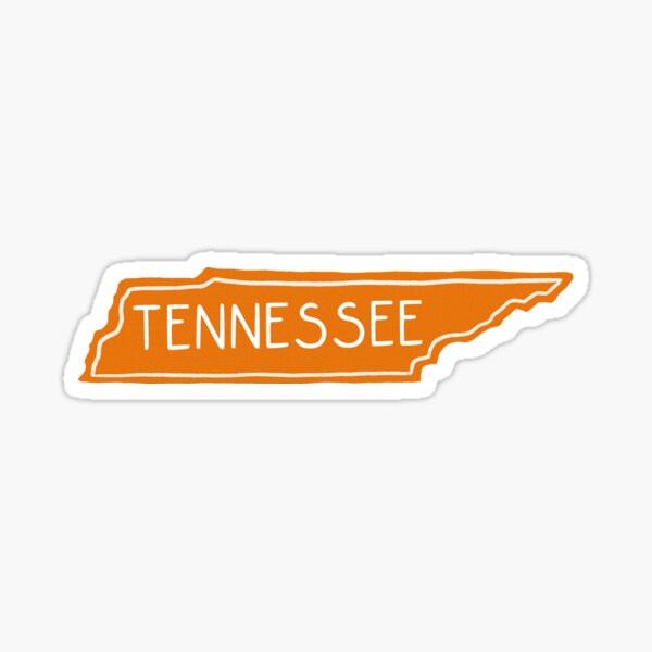 "Tennessee Map Sticker" Sticker for Sale by Drawingvild | Redbubble