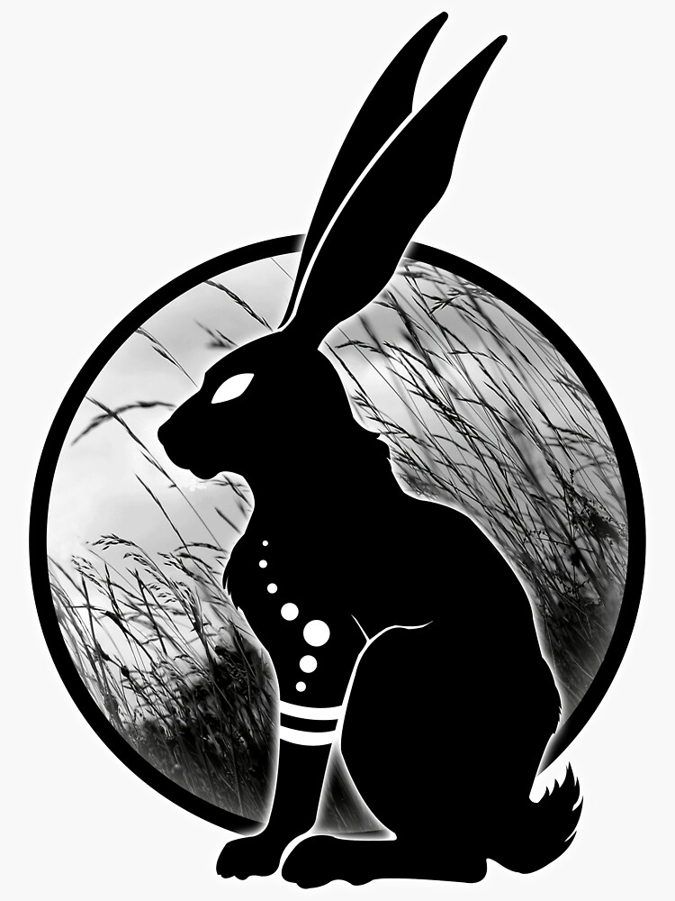 "Shadow Hare 2" Sticker for Sale by Jhoeymonster | Redbubble