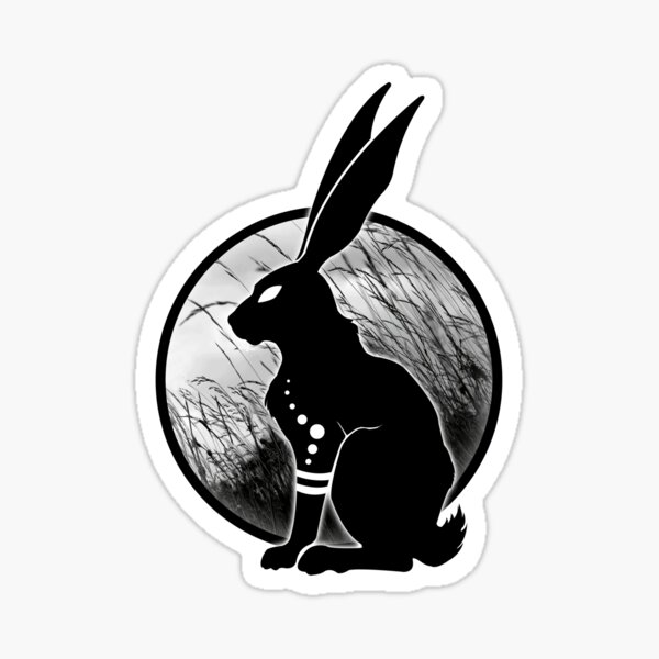 "Shadow Hare 2" Sticker for Sale by Jhoeymonster | Redbubble