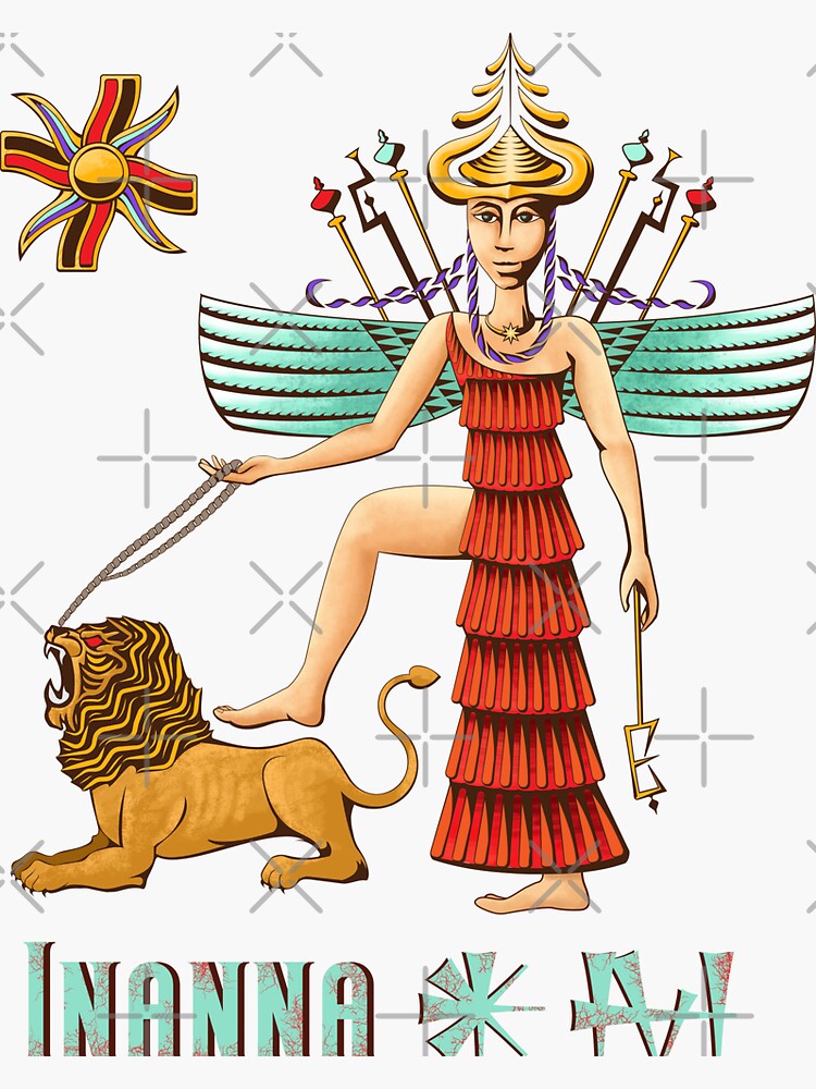 "Inanna" Sticker for Sale by YousifAziz | Redbubble