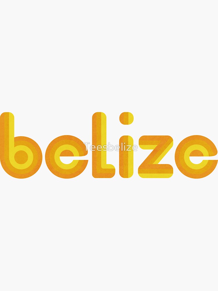 "Retro Belize" Sticker for Sale by Teesbelize | Redbubble