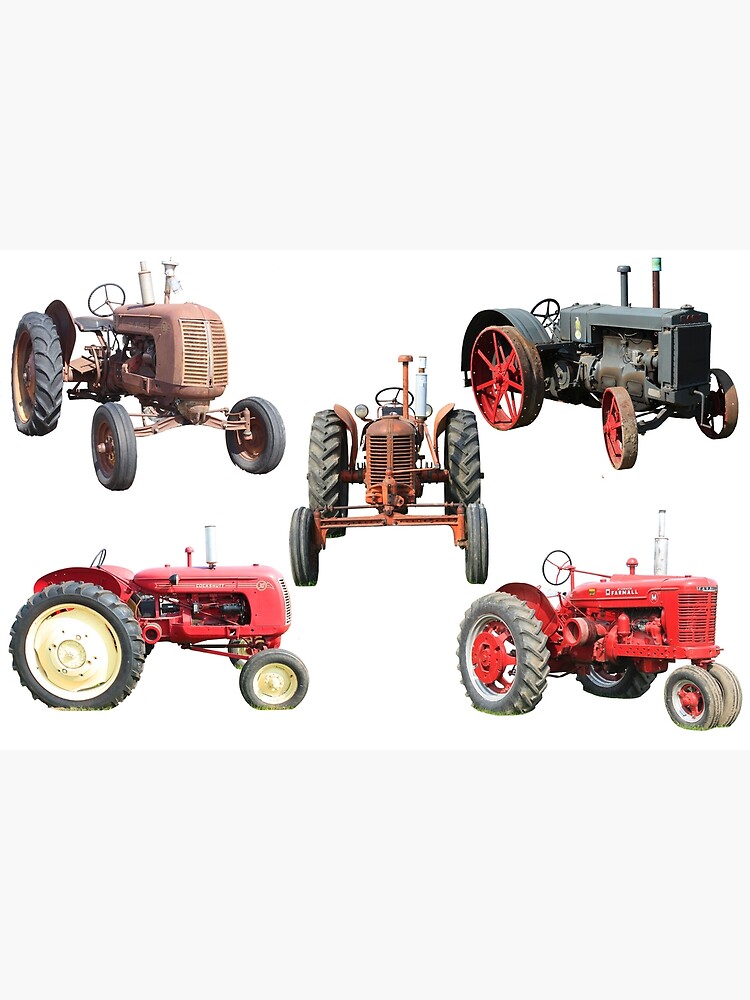 "Antique Farm Tractor Collage" Poster by rhamm | Redbubble