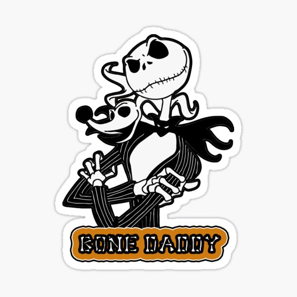 "Jack Skellington Bone Daddy" Sticker by chloewarren10 | Redbubble