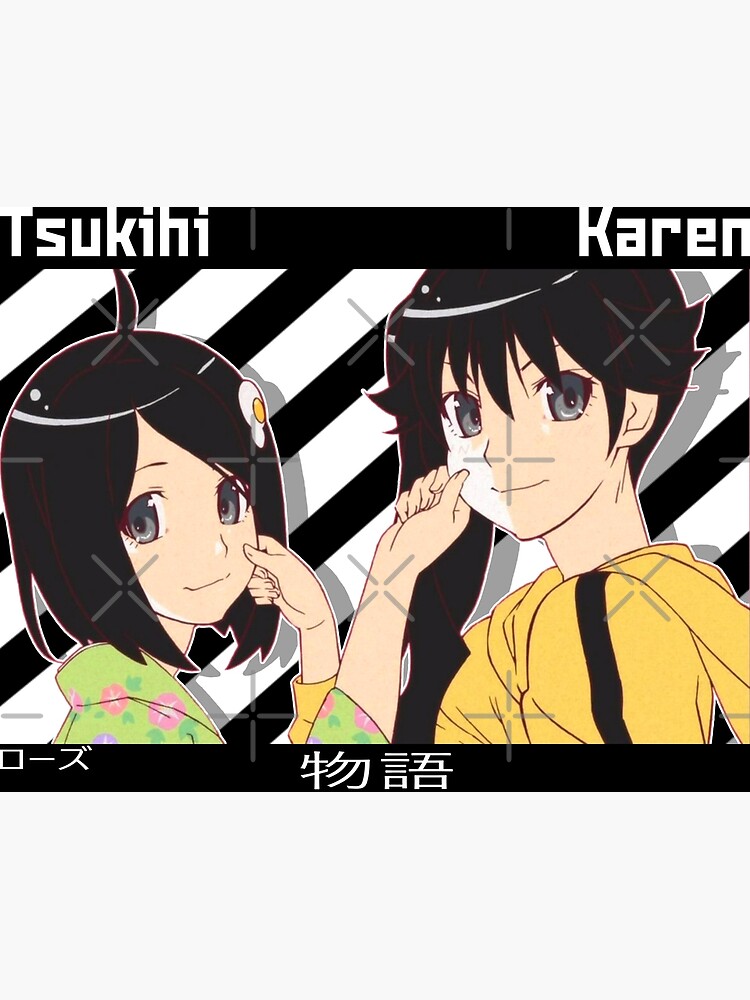 "Tsukihi and Karen Araragi - Fire Sisters - Nisemonogatari - Monogatari ...