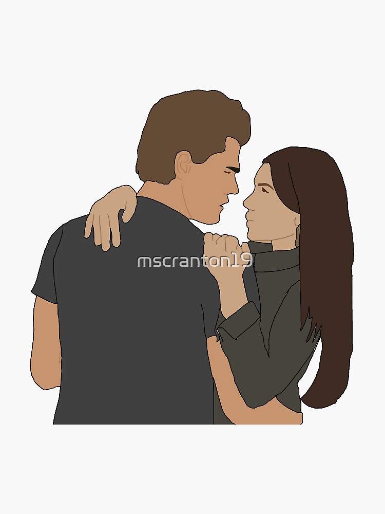 "Stefan and Elena" Sticker for Sale by mscranton19 | Redbubble