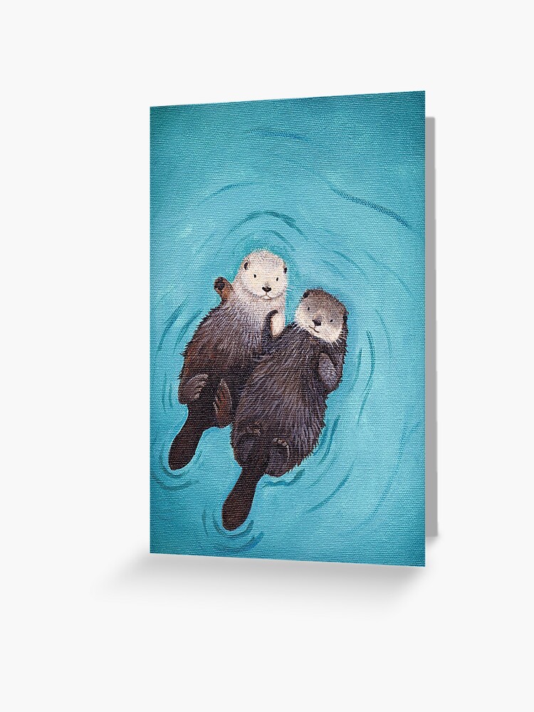 Paper & Party Supplies Greeting Cards Otter card that helps otters etna ...