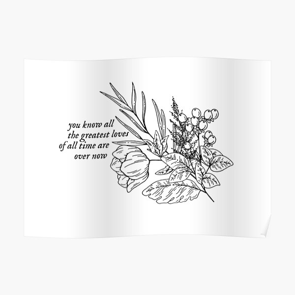 "taylor swift - "the 1" lyrics" Poster for Sale by sunartprintco ...