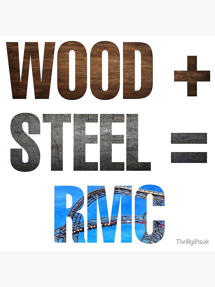 "Rocky mountain construction "Wood+steel=RMC"" Poster for Sale by ...