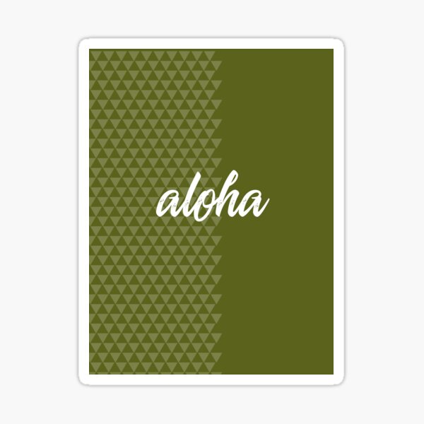 "Aloha Hawaii Polynesian Tribal Tattoo" Sticker by alohagiftbox | Redbubble
