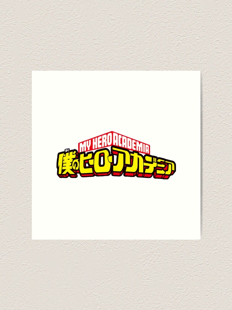 "My hero academia logo" Art Print by kittyarix | Redbubble